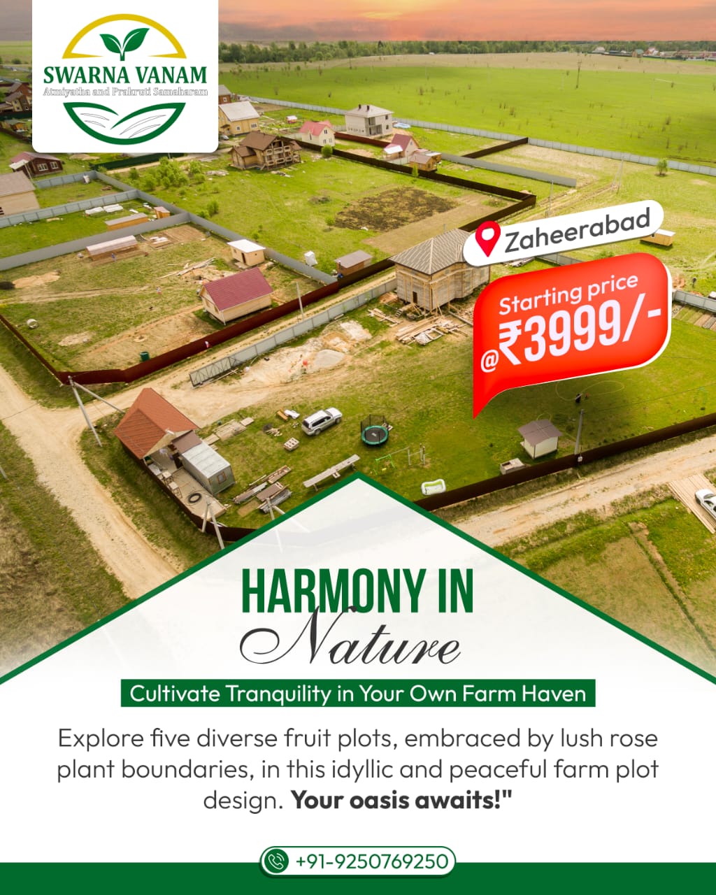 Buy FarmLand Plots In Zaheerabad | Own A Plot | Swarna Vanam